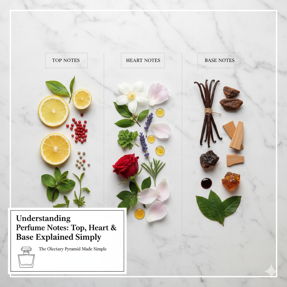 Understanding Perfume Notes: Top, Heart & Base Explained Simply – Omega ...